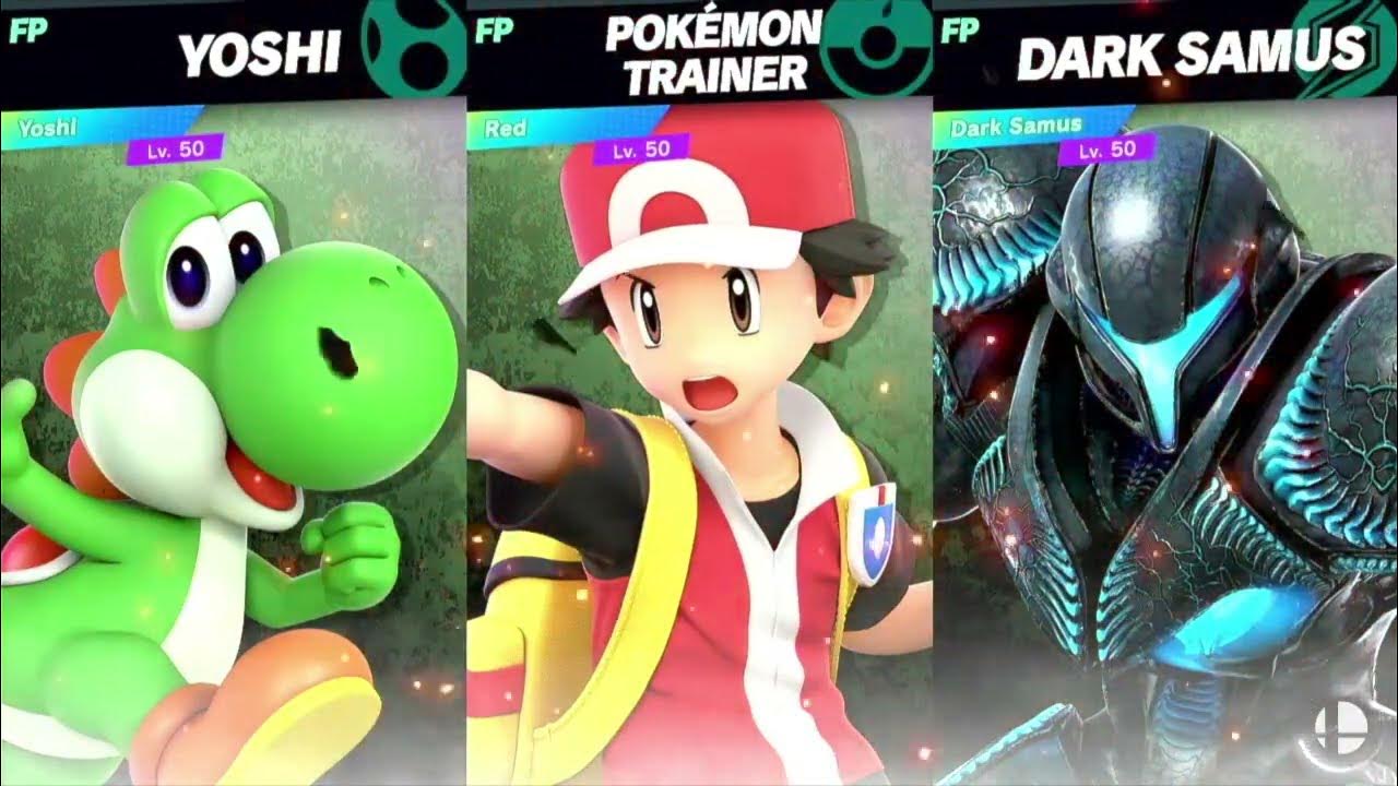Super Smash Bros Ultimate Amiibo Fights 11pm Finals Yoshi vs Red vs Dark Samus - YouTube