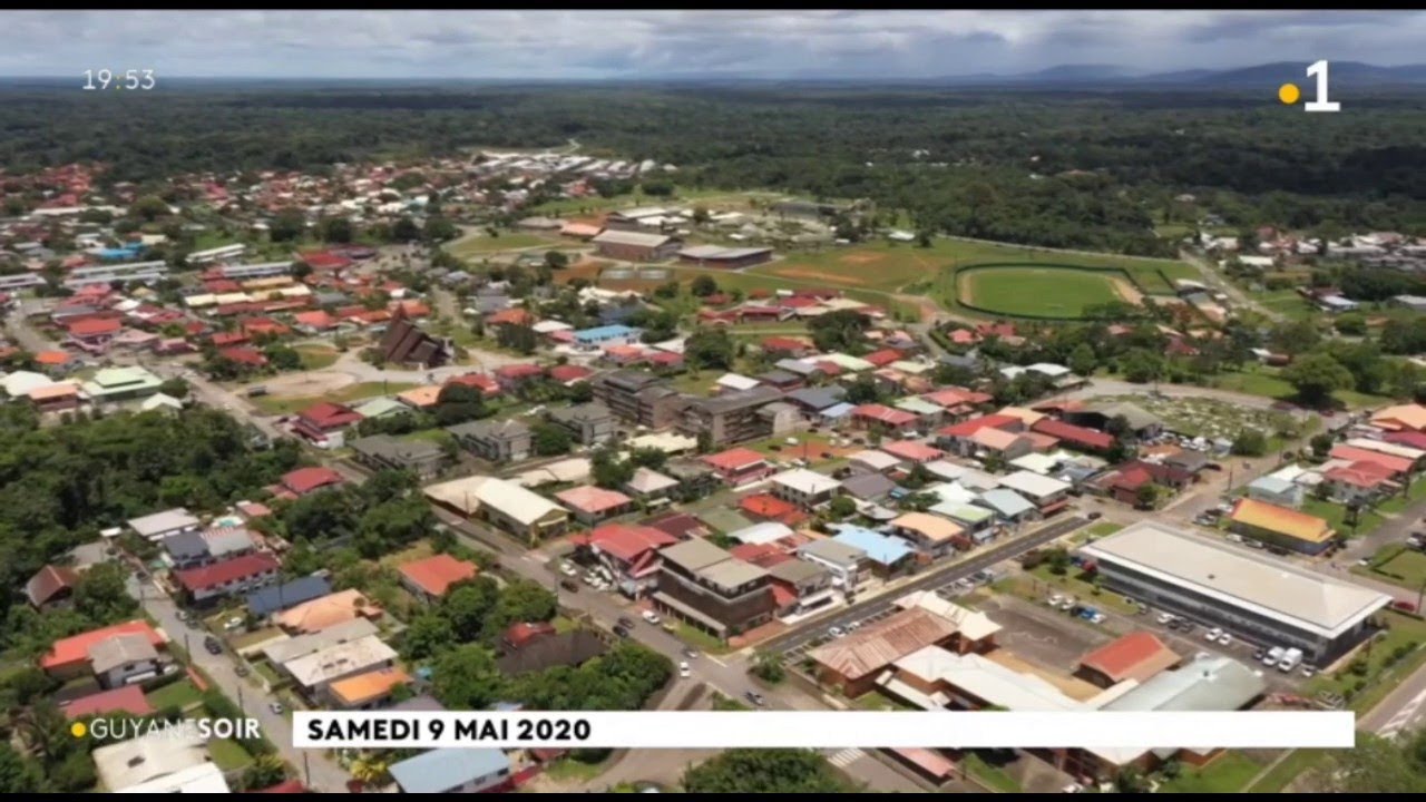 Images aériennes de la commune de Matoury en confinement - YouTube
