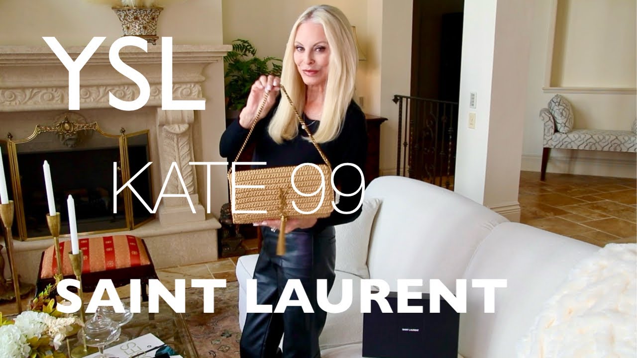 YSL Kate 99 Raffia Bag Unboxing | Luxe Summer Accessory Review | The Style Chase - YouTube