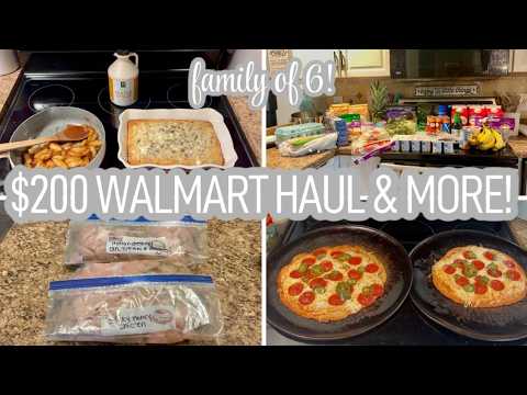 $200 WALMART HAUL, CHICKEN CRUST PIZZA & STROMBOLI!