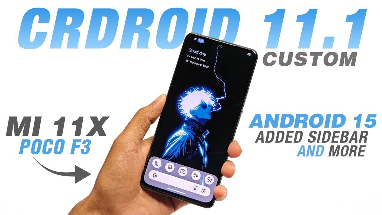 CrDroid 11.1 Custom For Mi 11X & POCO F3 | Android 15 | Added Sidebar And More Features - YouTube