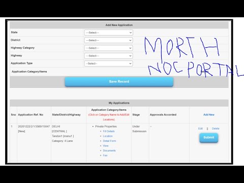 How to apply fees for MoRTH NOC Portal|Hotels|Petrol Pump|Application ...