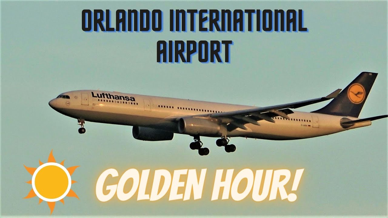 [4K] PLANE SPOTTING GOLDEN HOUR AIRCRAFT IDENTIFICATION ORLANDO ...