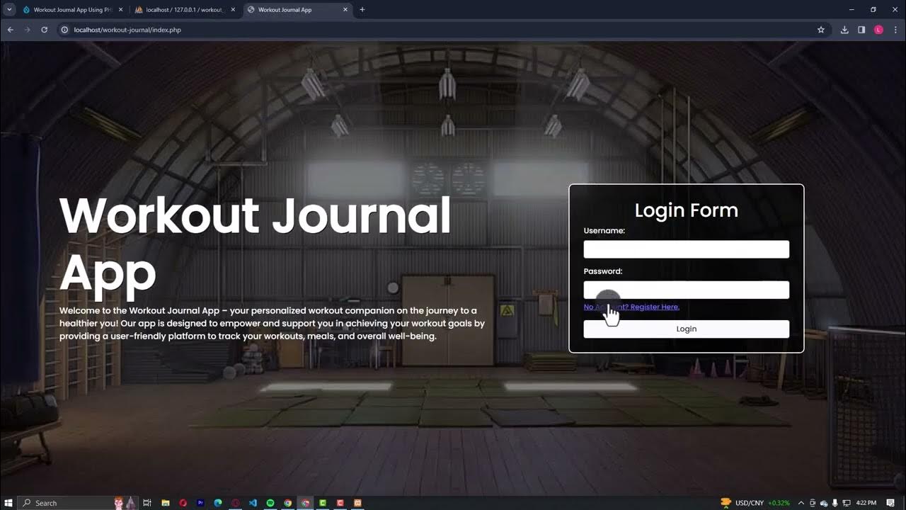 Workout Journal App Using PHP and MySQL with Source Code - YouTube