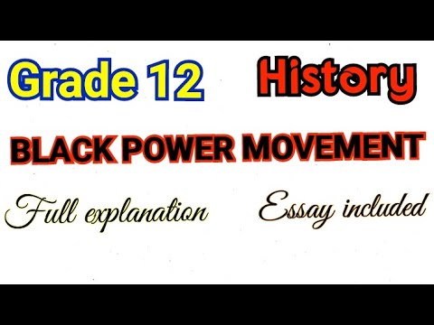 Black power movement Grade 12 history - YouTube