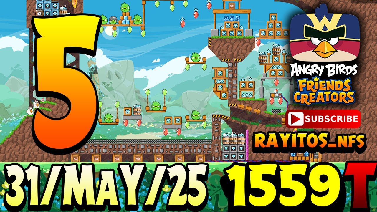 Angry Birds Friends Level 5 Tournament 1559 Highscore POWER-UP ...
