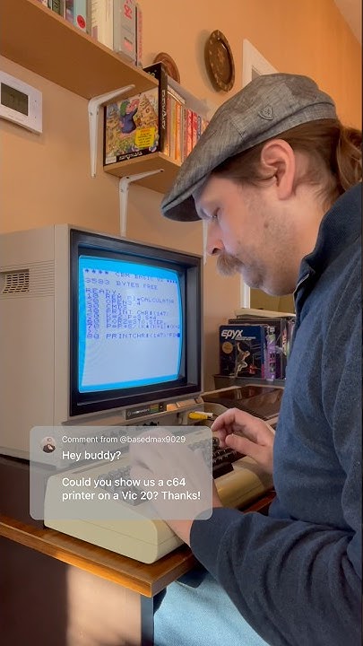 Commodore VIC20 calculating and printing PI using @JosipRetroBits BASIC program #retrocomputing ...