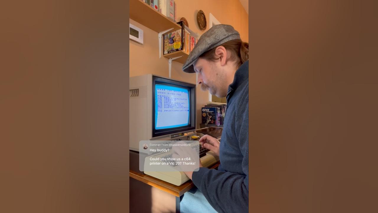 Commodore VIC20 calculating and printing PI using @JosipRetroBits BASIC program #retrocomputing ...