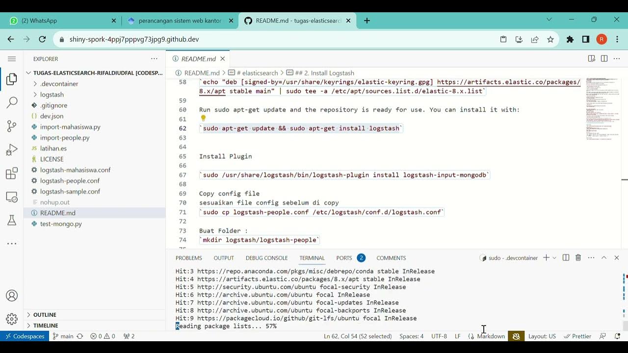 Tugas elasticsearch final database created by GitHub Classroom - YouTube