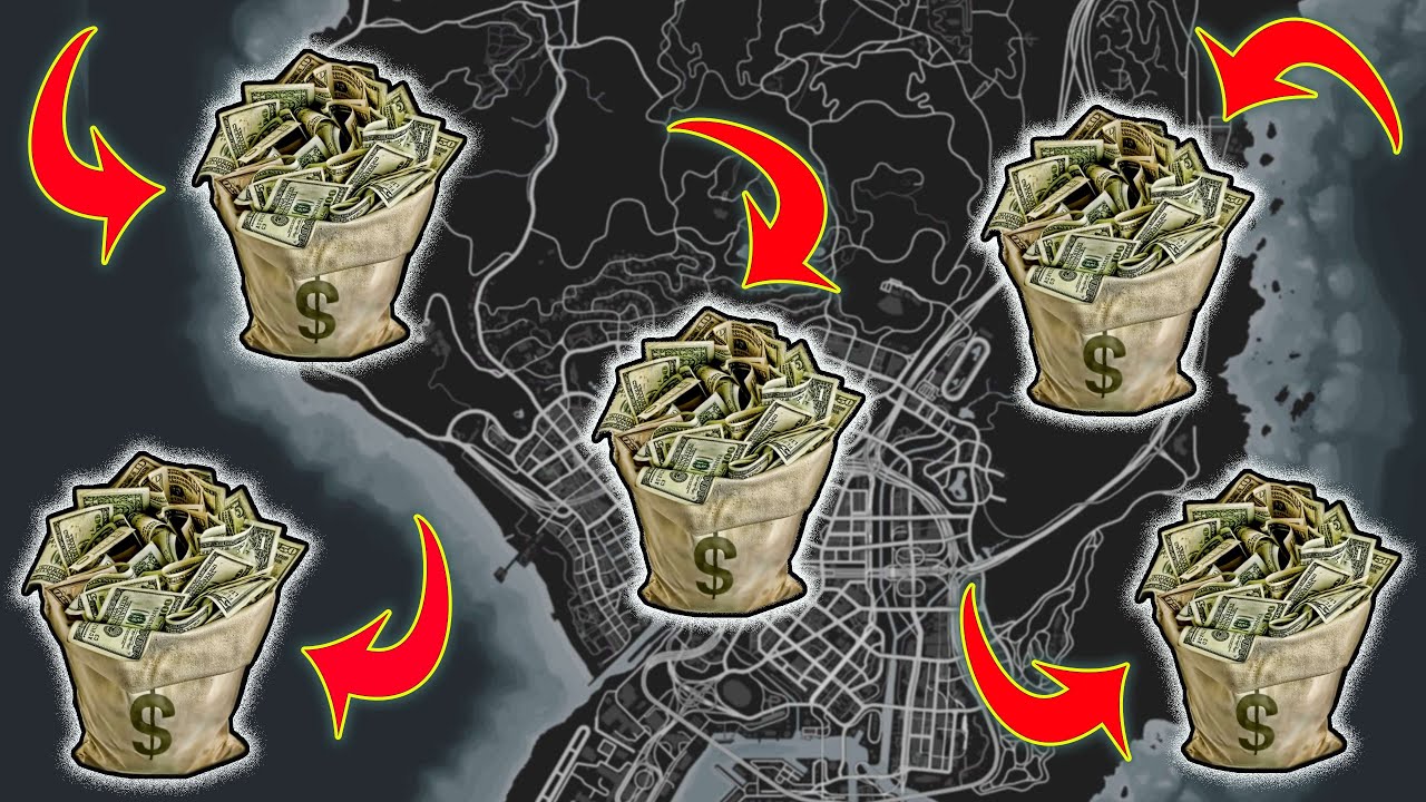 GTA 5 - All Secret Rare Money Locations - YouTube