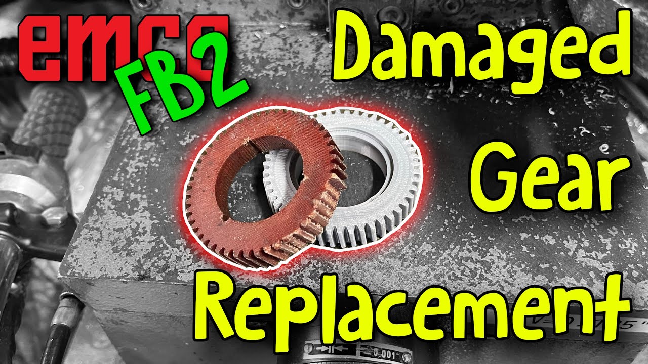 EMCO FB2 Milling Machine - Damaged Tufnol Gear Replacement With 3D ...