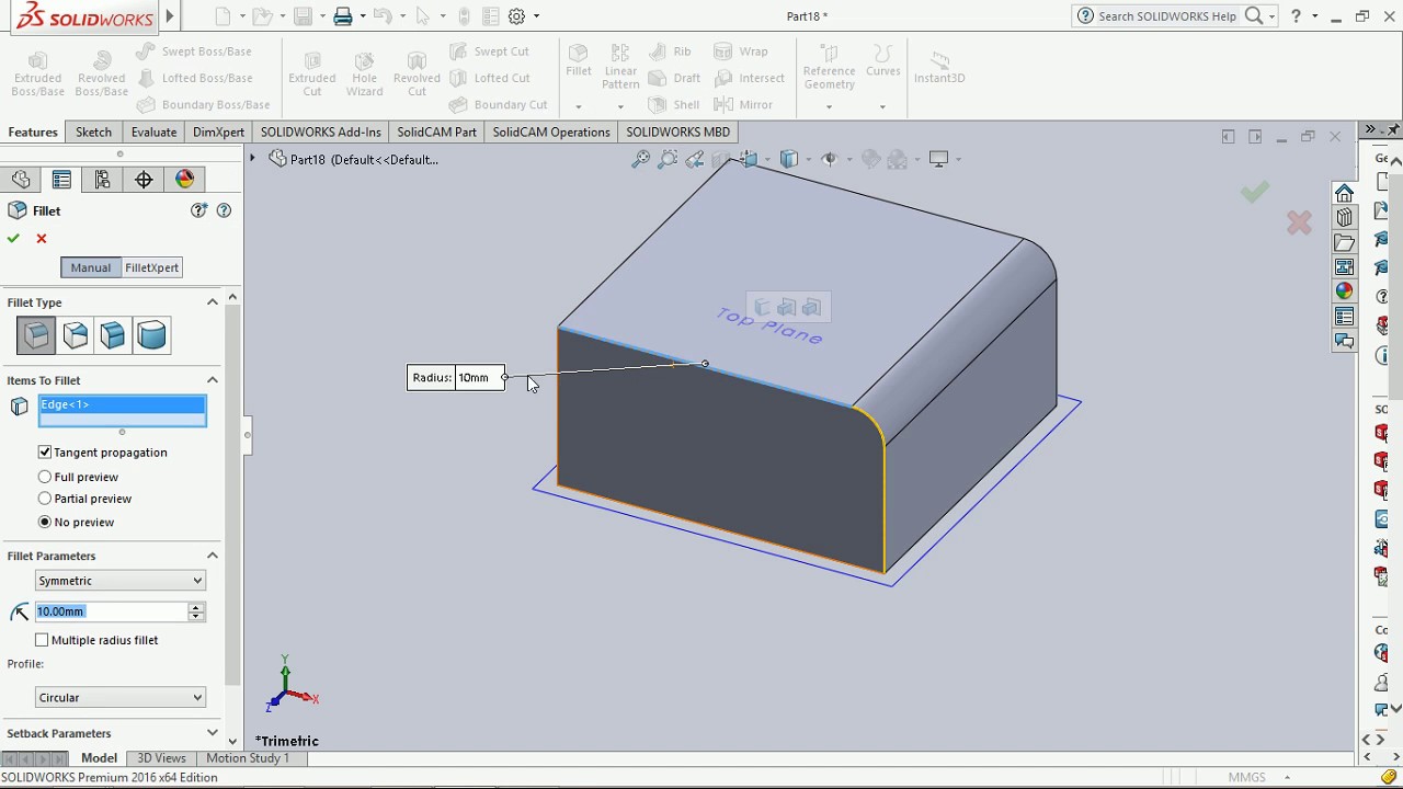 Fillet SolidWorks 2016 Basic Tutorial For Beginners YouTube fillet-solidworks-2016-basic-tutorial-for-beginners-youtube