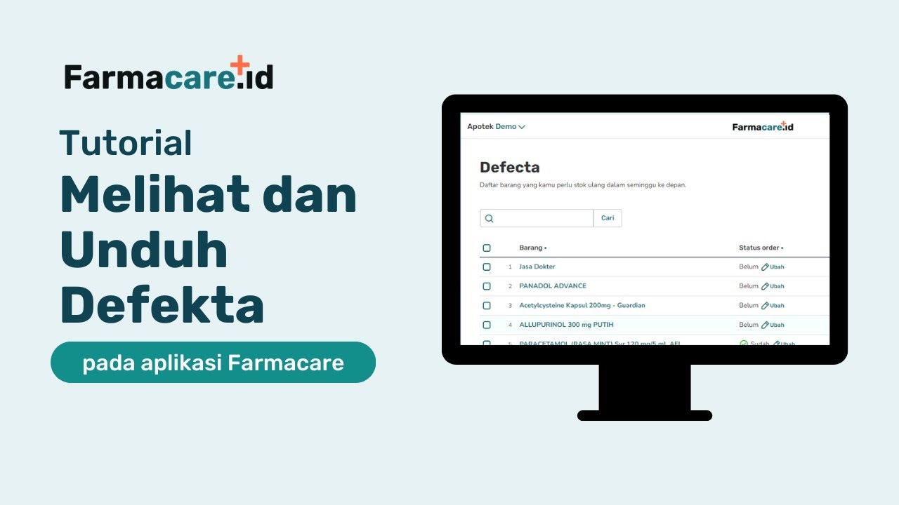Farmacare POS - Lihat dan Unduh Defekta - YouTube