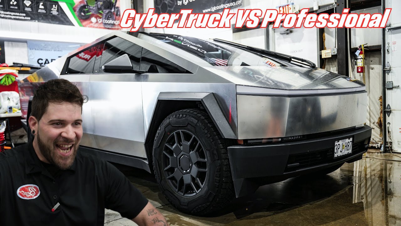 Tesla Cybertruck Windshield Tint Install! One of the Biggest Automotive ...