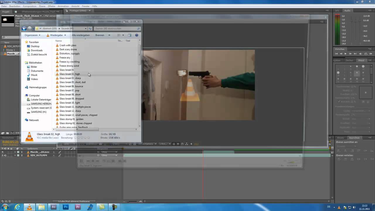 Tutorial: How to muzzle flash in After Effects [GERMAN] - YouTube