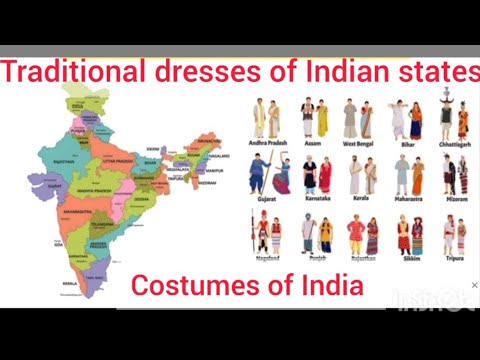 Traditional dresses of all Indian states / Traditional costumes or ...