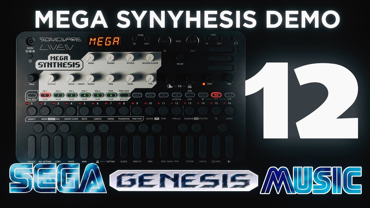 Mega Synthesis Demo 12 [Sega Genesis Music Machine] - YouTube