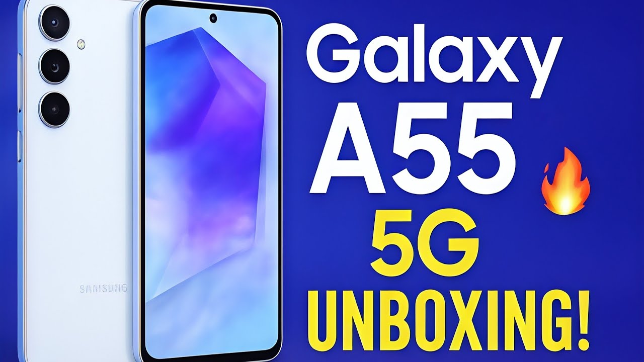 Unboxing the New Samsung A55 5G | Performance, Camera & More! - YouTube