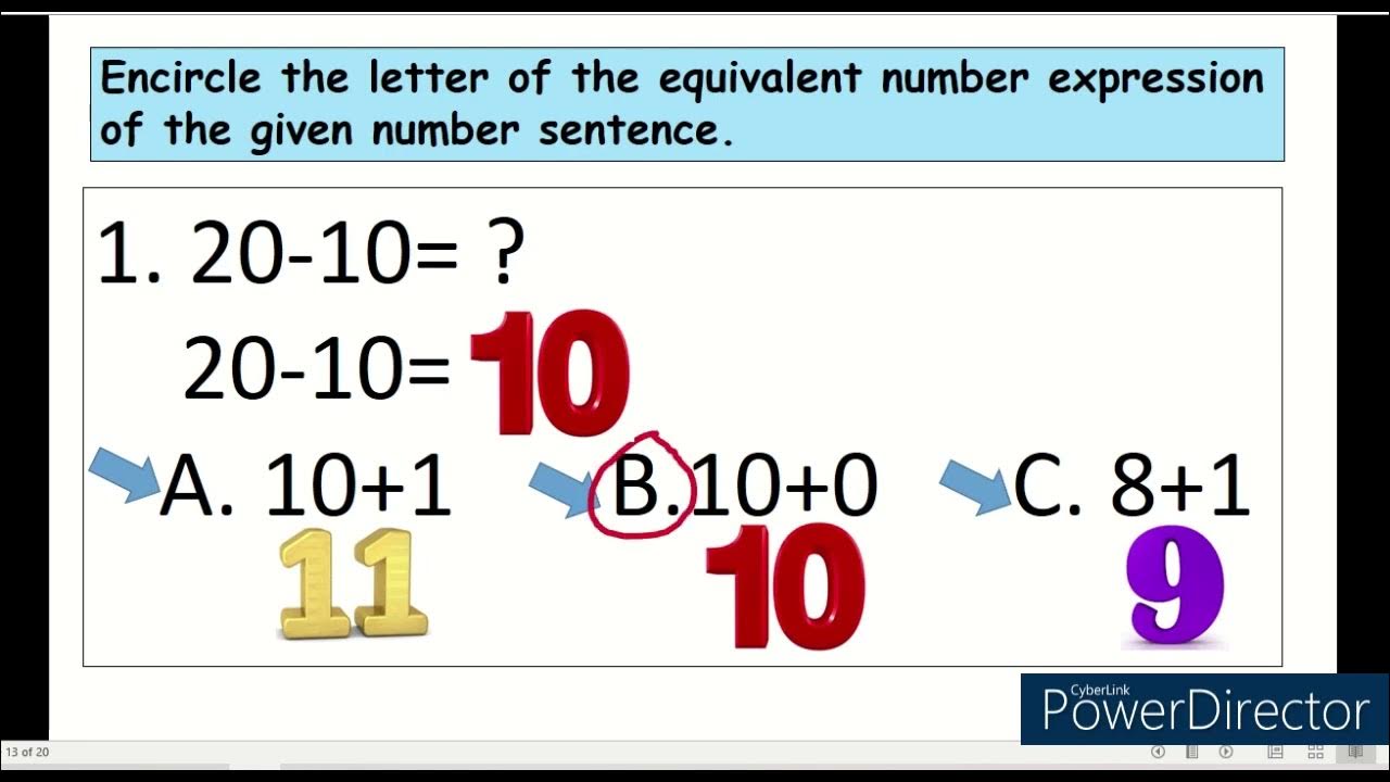 Equivalent Number Expressions/ MEL-based Grade 1 powerpoint ...