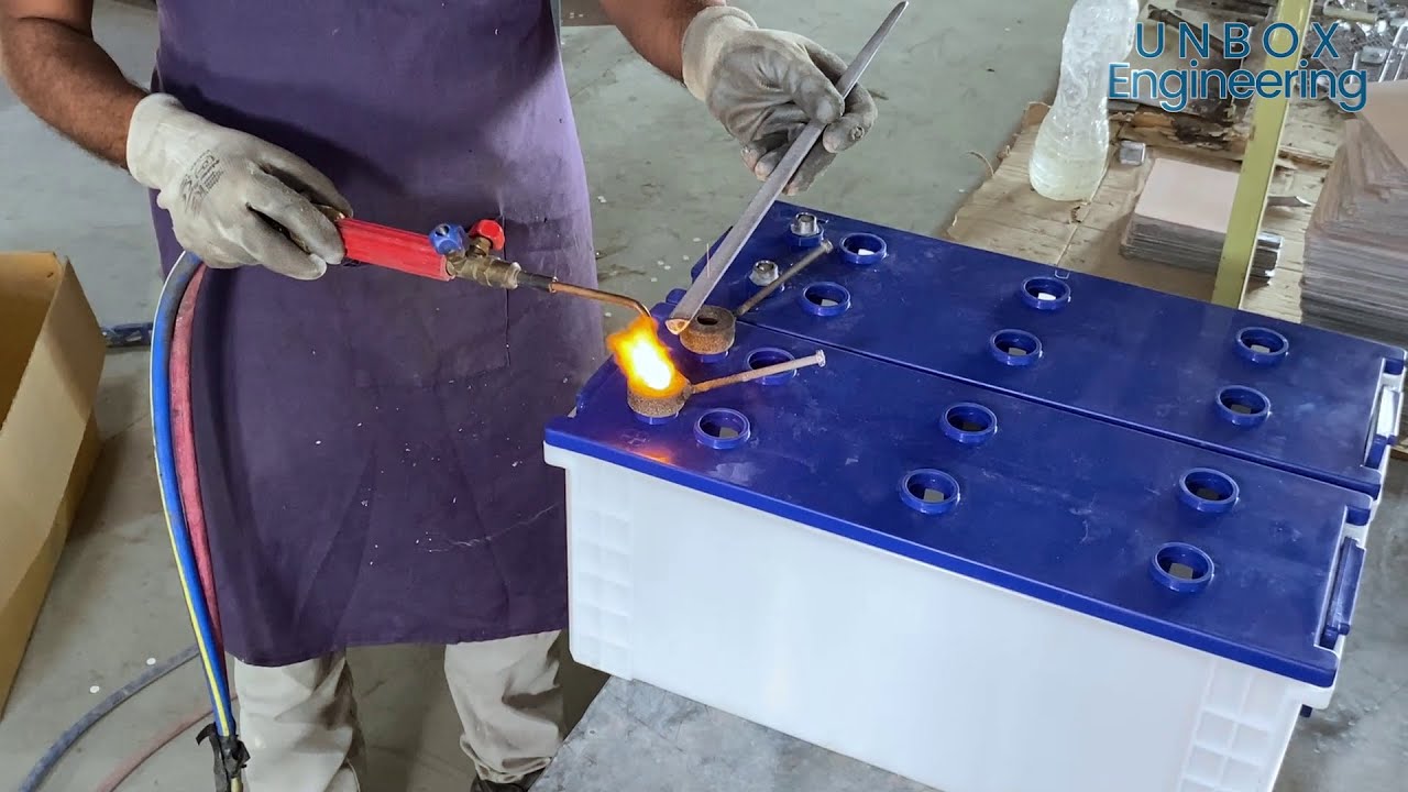 Electric Battery Mass Production Process | Step by Step Battery ...