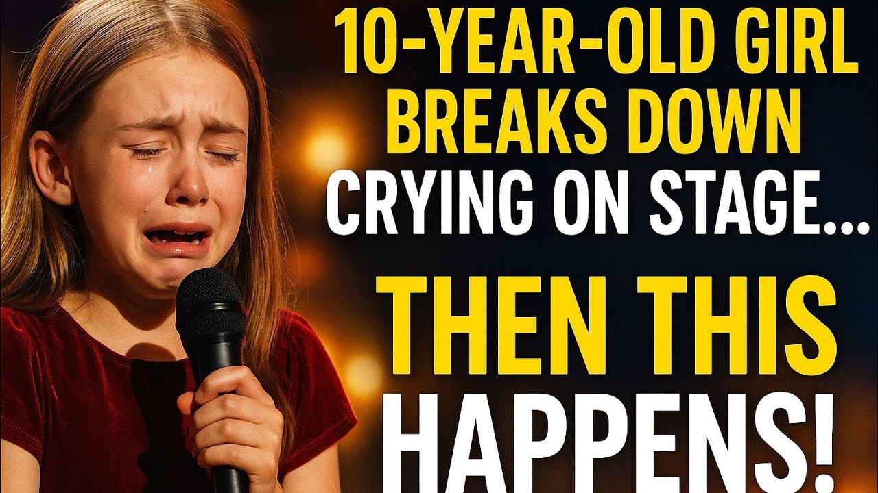 10-Year-Old Girl Breaks Down 😭 CRYING on Stage... Then THIS Happens ...