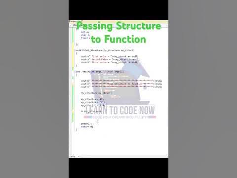 Passing Structure To Function. #programming #computerscience # ...
