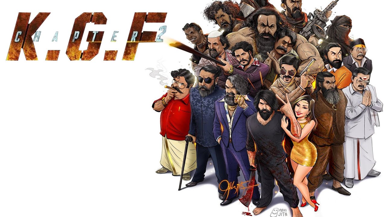 KGF Chapter 2 animated video by me | Yash | Sanjay Dutt | Raveena ...