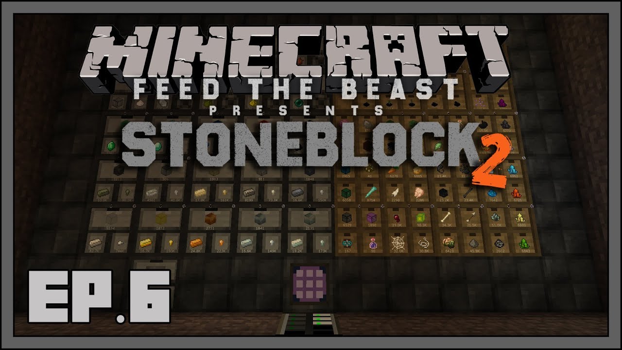 Stoneblock 2 - EP6 - AE2 Crafting Extravaganza - Modded Minecraft 1.12. ...