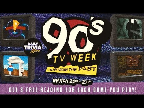 Swagbucks Daily Trivia Live 3.25.2025 90s TV - YouTube