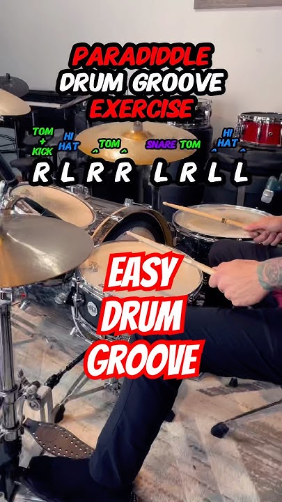Paradiddle Drum Groove Exercise (You have to TRY THIS) #drums - YouTube
