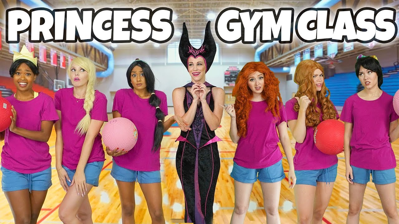 DISNEY PRINCESS GYM CLASS, MALEFICENT IS THE TEACHER? (What Goes Wrong ...