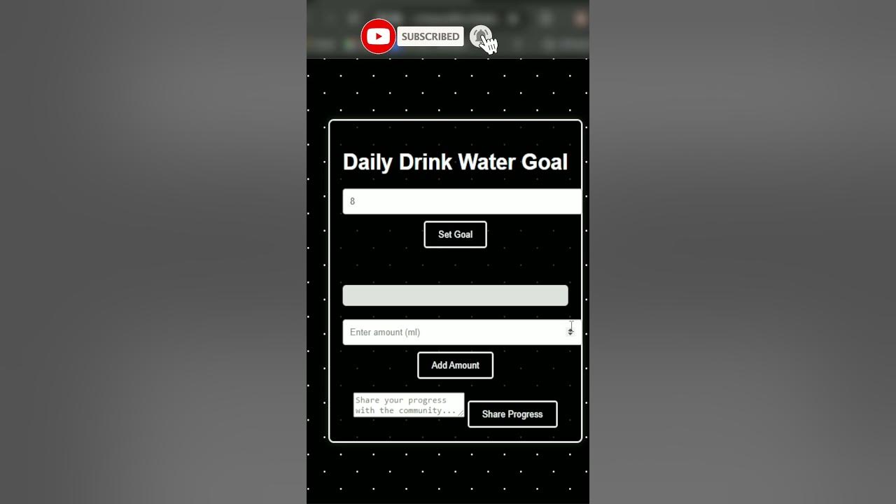 Daily Drink Water Goal #shorts #short #mba_creator #tranding - YouTube