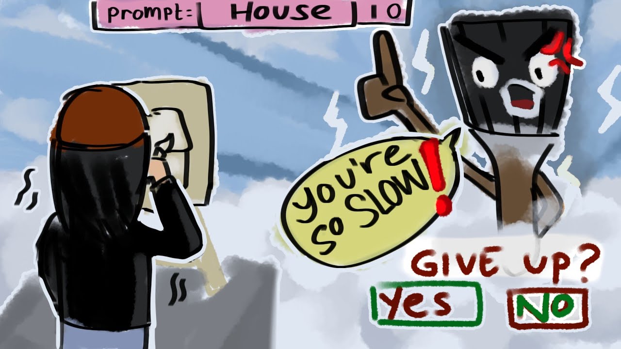 i had to DRAW to survive in this roblox game.. - YouTube