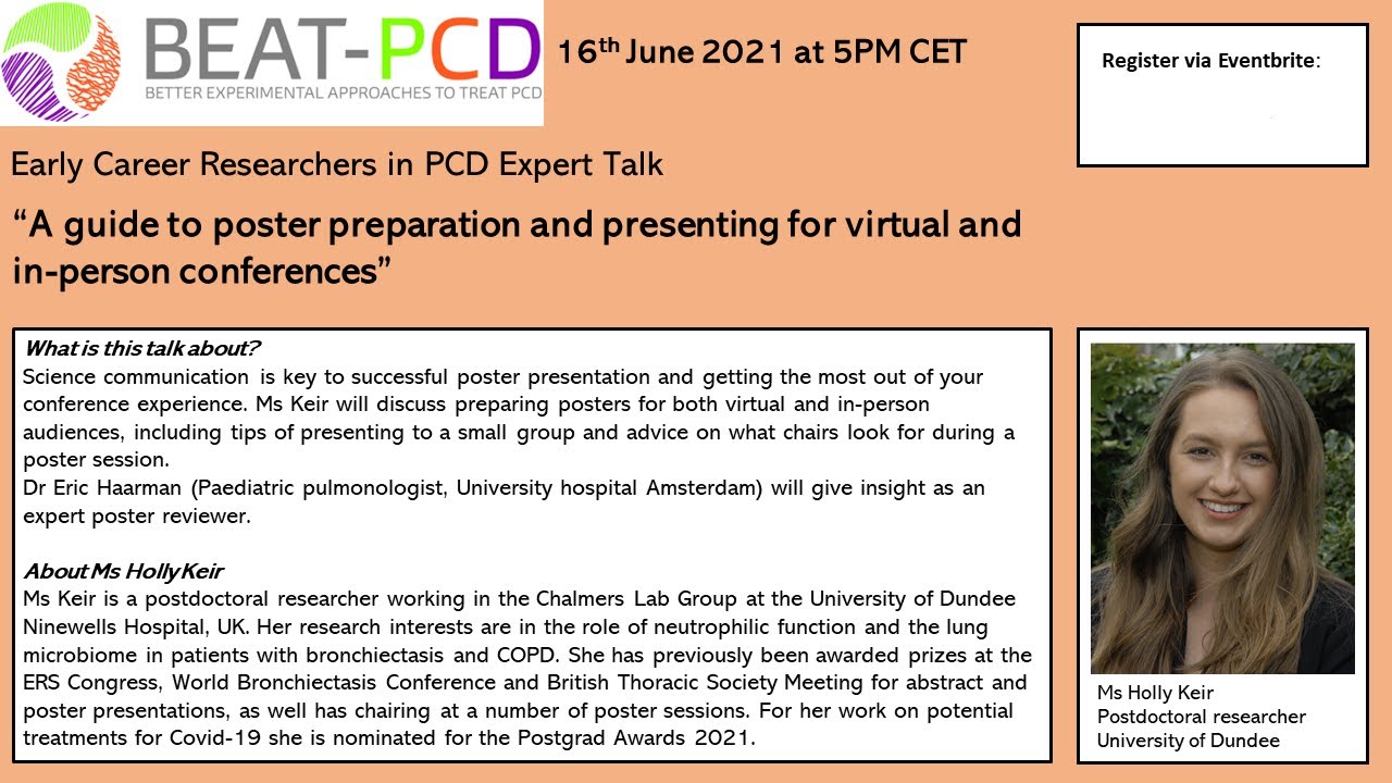 Early Career Researchers in PCD: A guide to poster preparation and ...