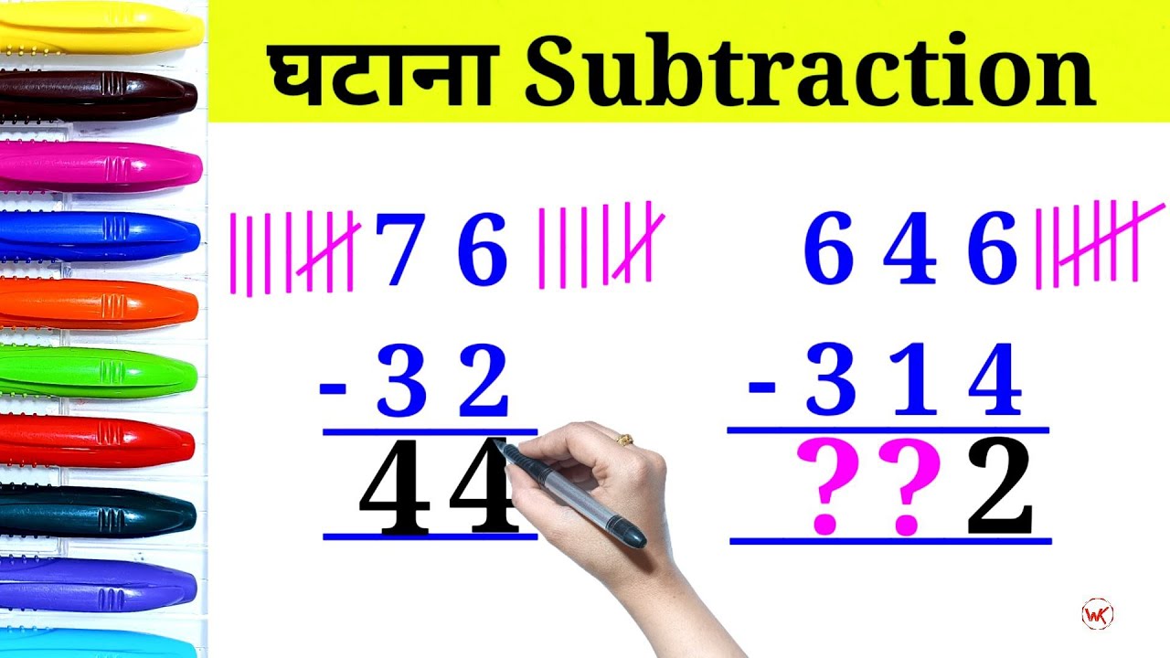 Subtraction |Subtraction For Kids |Learn To Subtract |Subtract | Simple ...