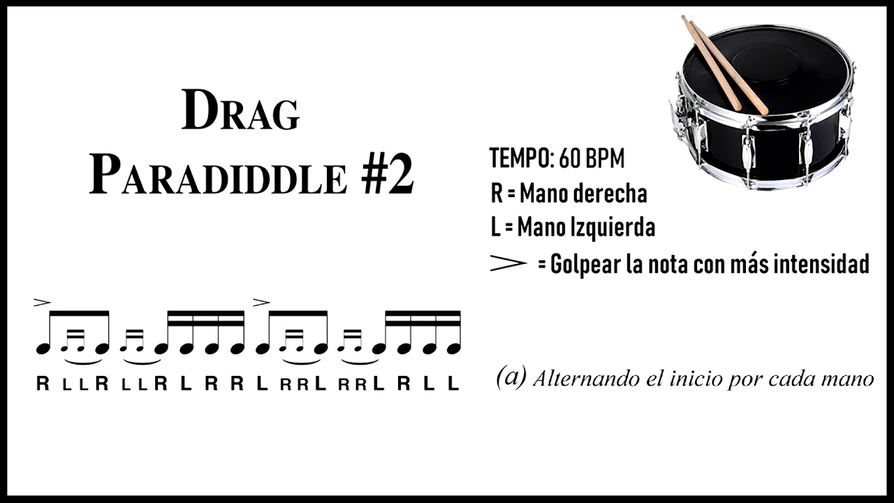 Rudimento 37 | Drag Paradiddle #2 – 40 Rudimentos para Bateristas - YouTube
