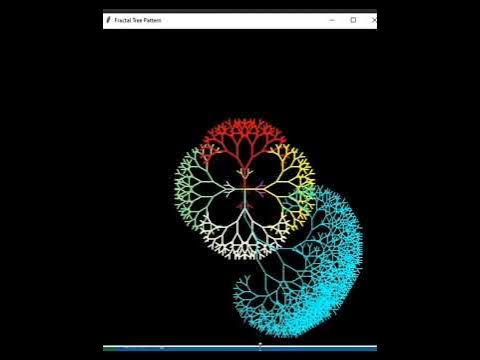 Awesome 🌴🍁 Fractional design by python #shorts #python #codingkiduniya ...