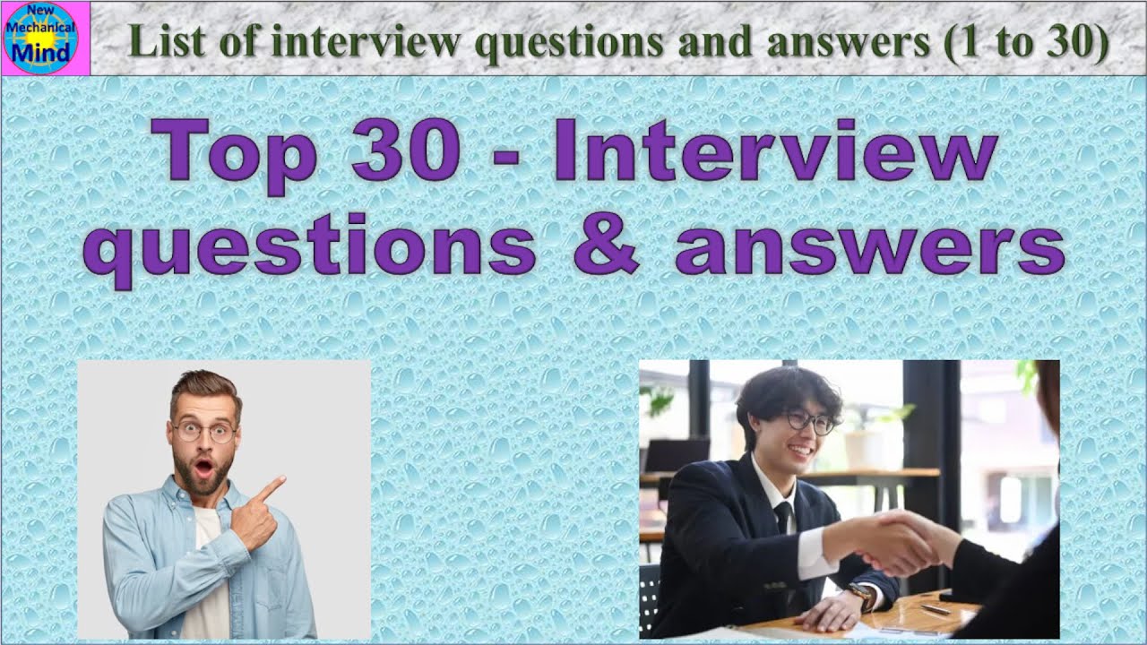 List of interview questions and answers | part-1 | explained in tamil ...