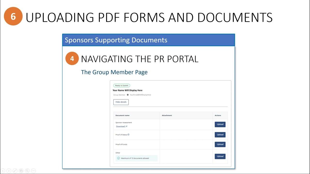 Step 6 Uploading Pdf Forms And Supporting Documents Youtube