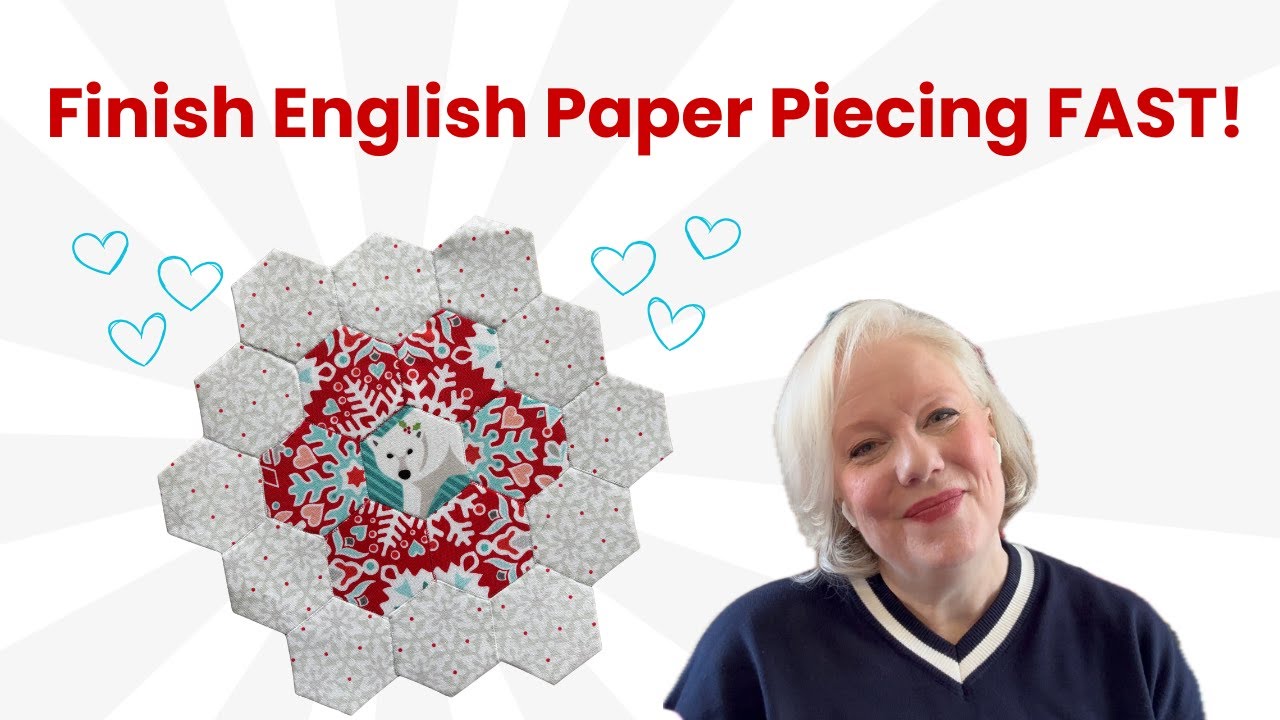 Sew Hexies by Machine | Fast & Easy English Paper Piecing Tutorial for ...