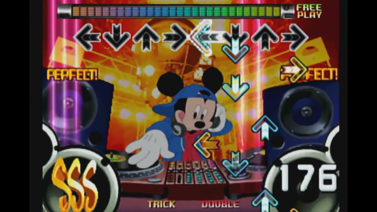Mickey Mouse March (Eurobeat Version) [TRICK DOUBLE] FC!! 【DDR Disney's ...