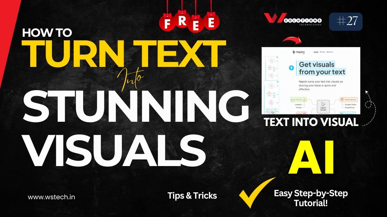 How To Turn Text Into Stunning Visuals |Text Into Visual AI| From Words ...