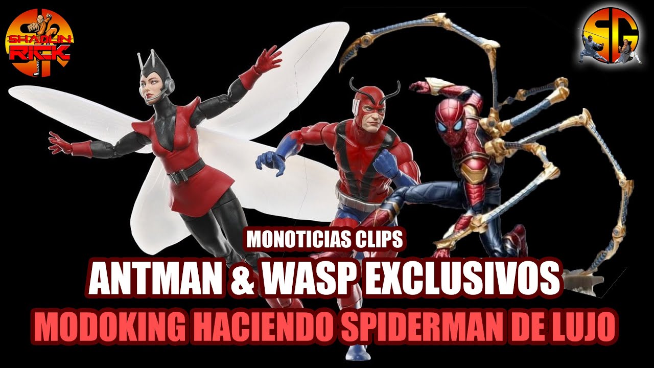 ANTMAN Y WASP EXCLUSIVOS MARVEL LEGENDS, SPIDERMAN MODOKING MODELISMO ...