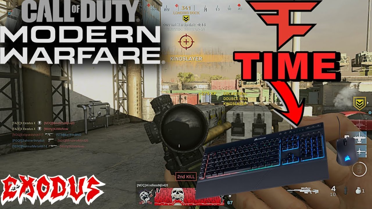USING MOUSE AND KEYBOARD FOR THE FIRST TIME, SNIPING GAMEPLAY! (COD MW ...