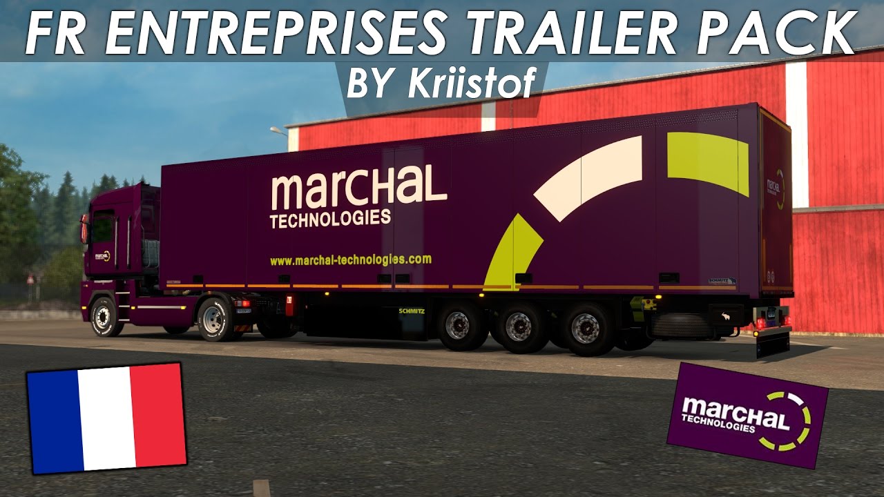 [ETS2 MOD] France Trailer Skins Pack by Kriistof - YouTube