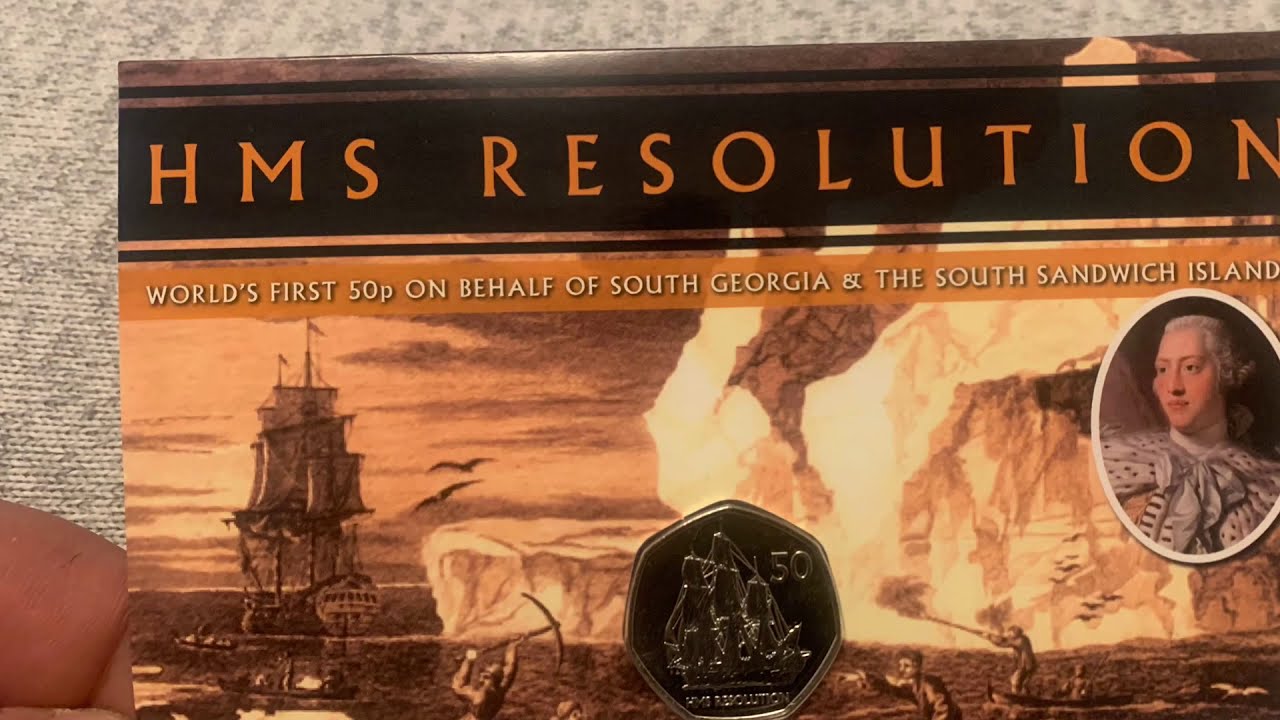 HMS Resolution 50p (2750 mintage in this package ) - YouTube