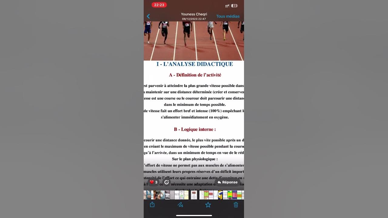 Analyse et traitement didactique - EPS الاستعداد لمباراة التعليم تخصص التربية البدنية والرياضية ...