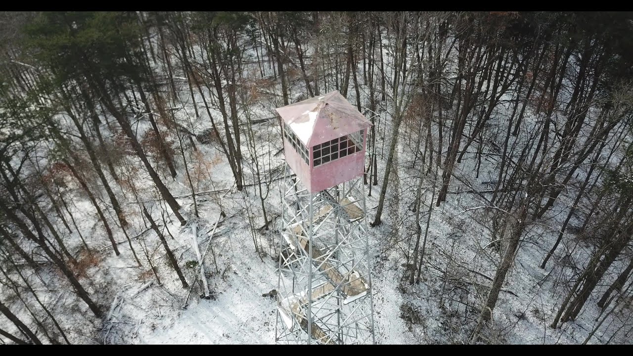 Ash Cave Fire Tower drone video - YouTube