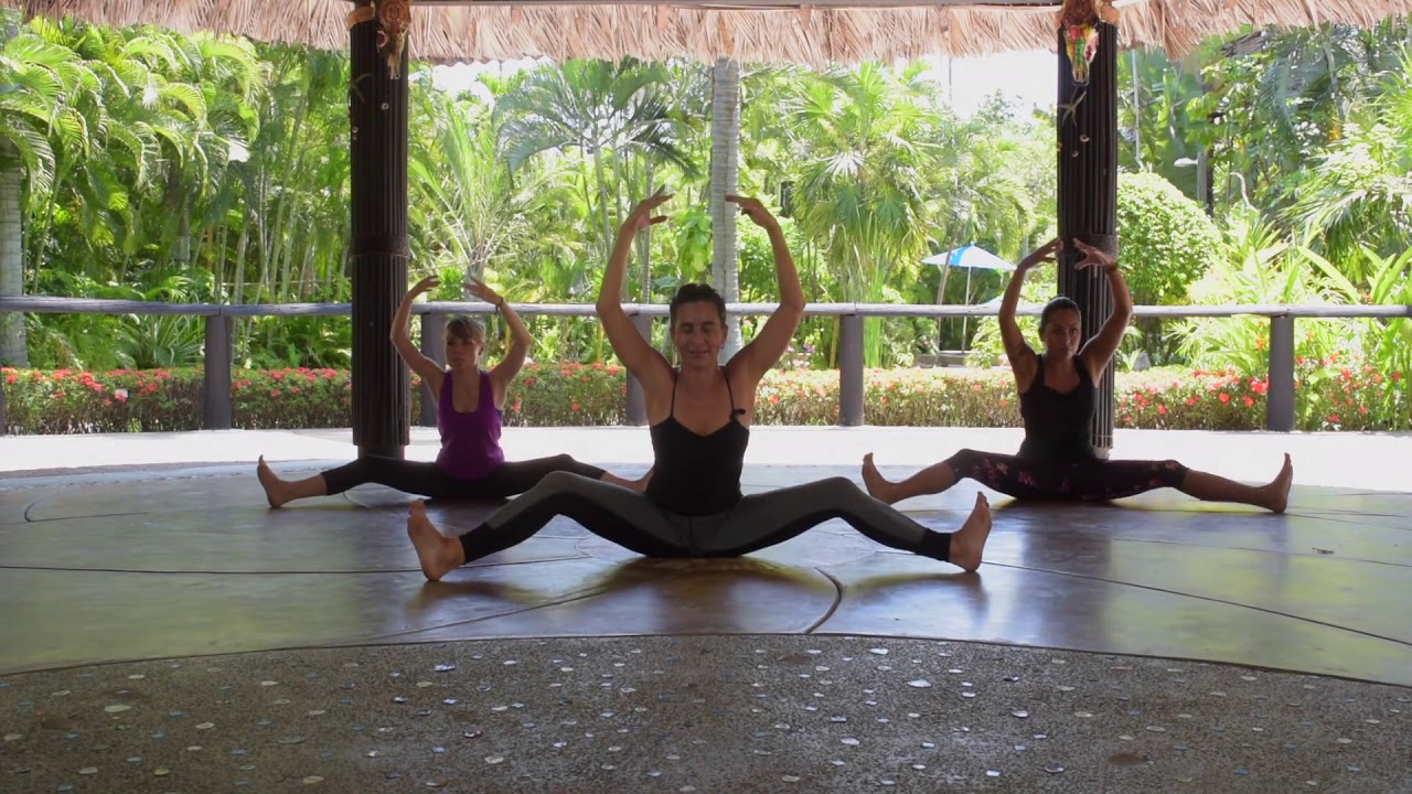 YOGA DANZA segunda posición en piso "extensión" - YouTube