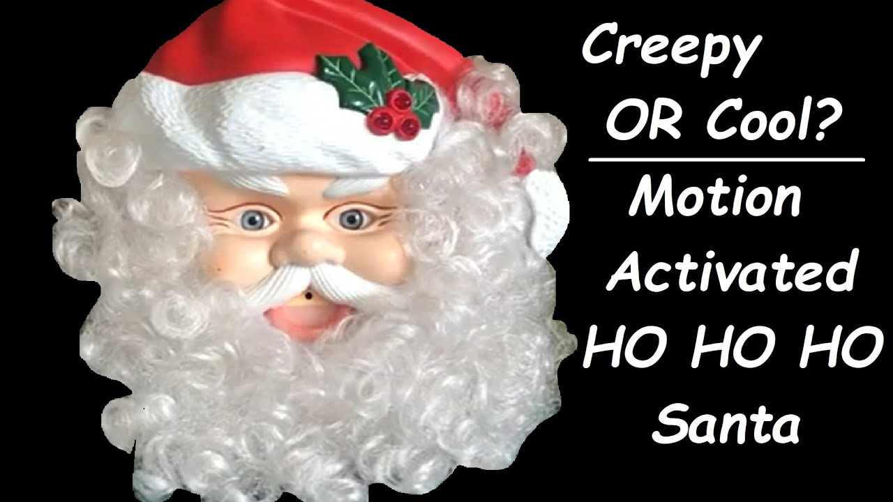 HO HO HO Vintage Musical Motion Activated Santa Claus Decoration Toy ...